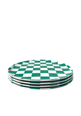 Green Check Side Plate – Xenia Taler