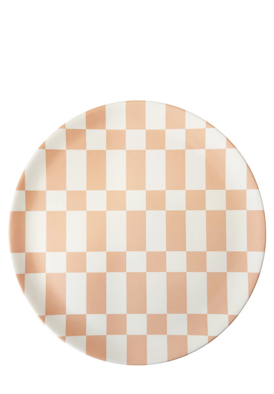Long Check Dinner Plate in Pink – Xenia Taler